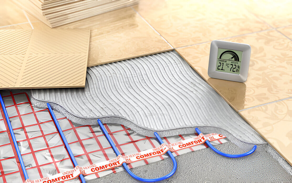 How to Add Heated Floors to Your Bathroom - Urban Heavenly